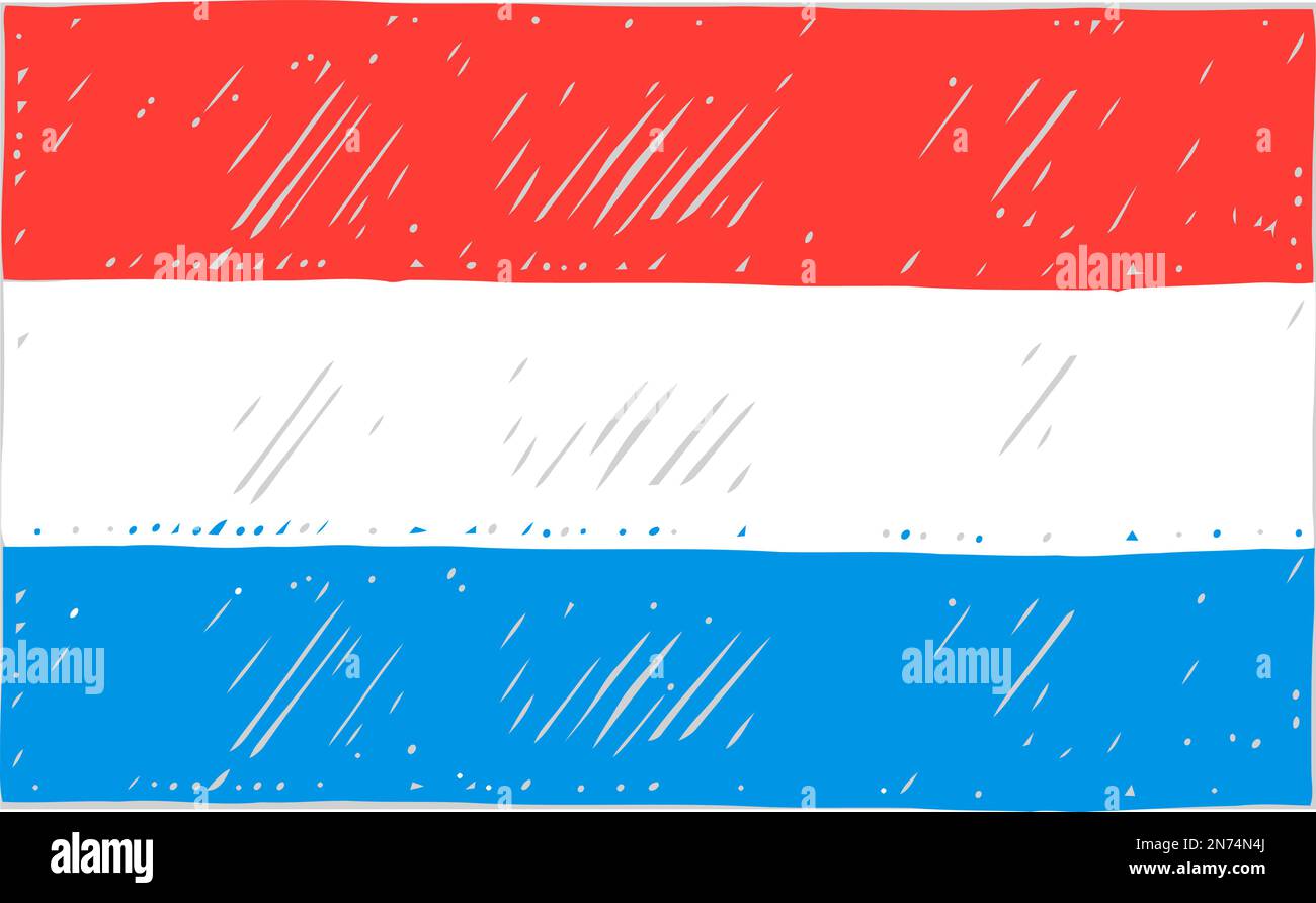 Flag Color Pencil Sketch Illustration Vector Stock Vector Image & Art ...