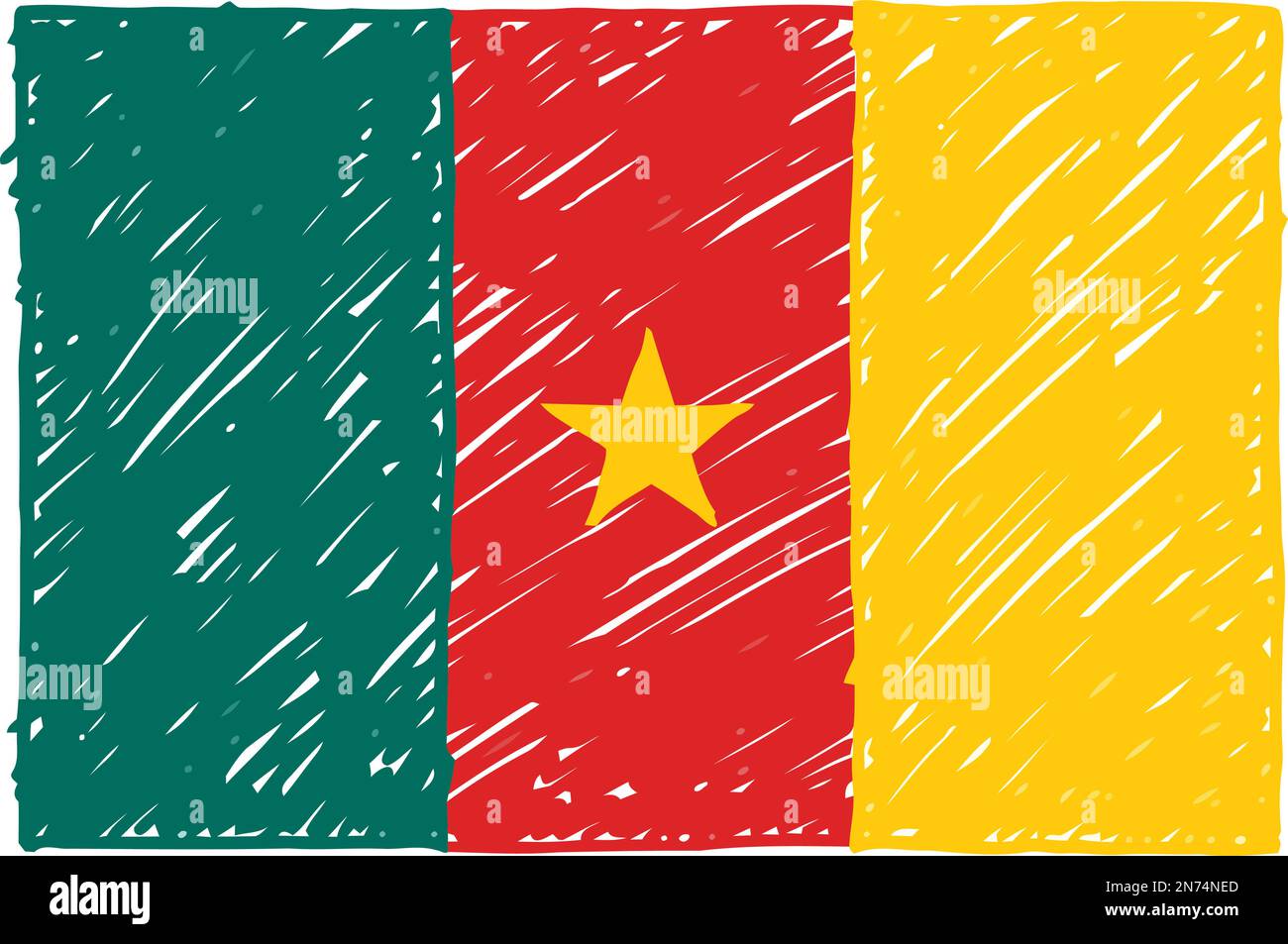 Flag Color Pencil Sketch Illustration Vector Stock Vector Image & Art ...