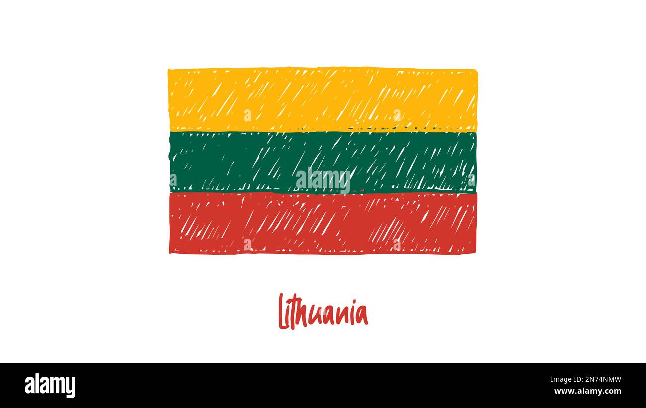 Flag Color Pencil Sketch Illustration Vector Stock Vector Image & Art ...