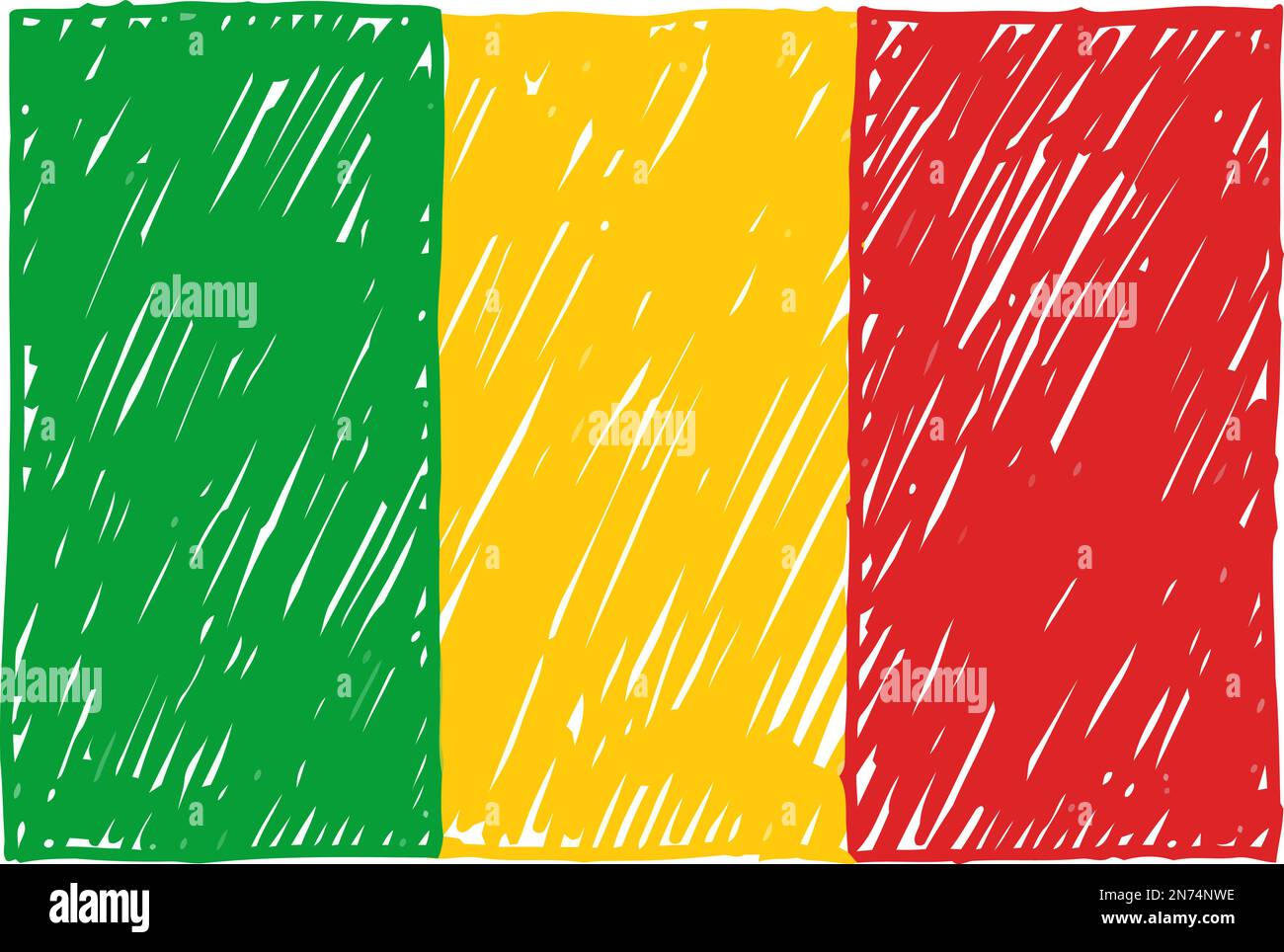 Flag Color Pencil Sketch Illustration Vector Stock Vector Image & Art ...