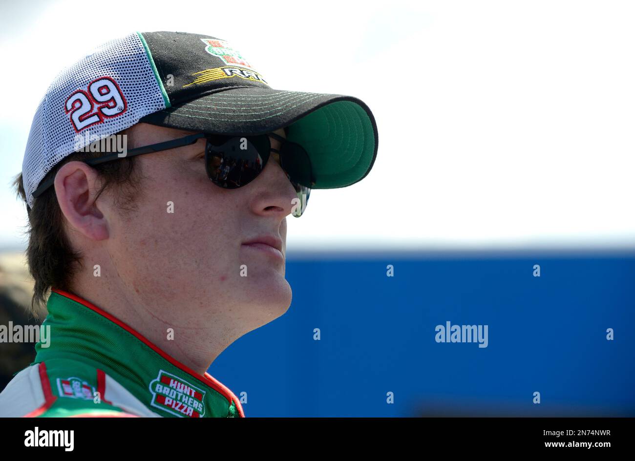 Ty Dillon (33) stands next to his car after completing his laps during ...
