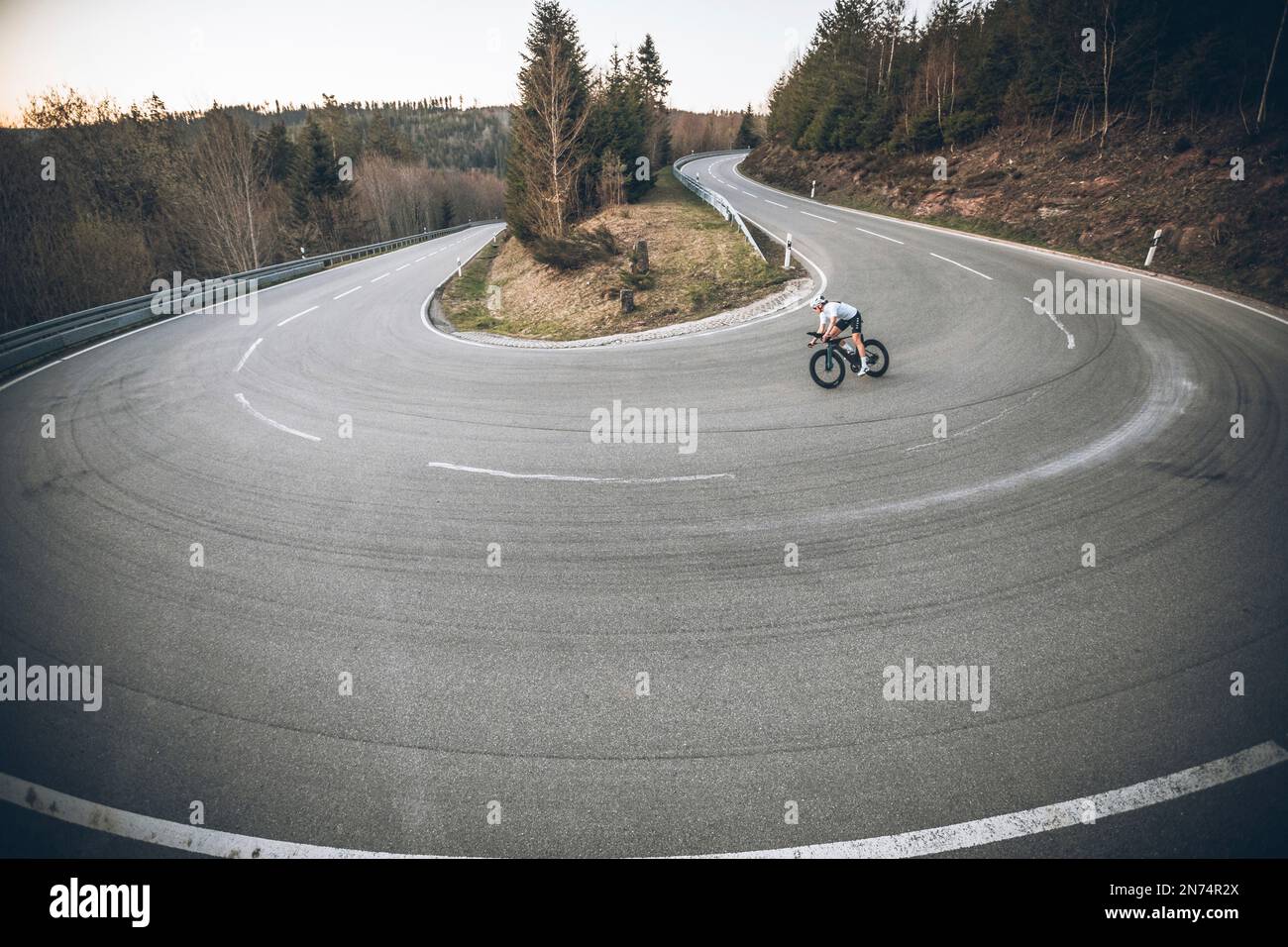 Professional triathlete on her time trial bike / Time Trial Bike in ...