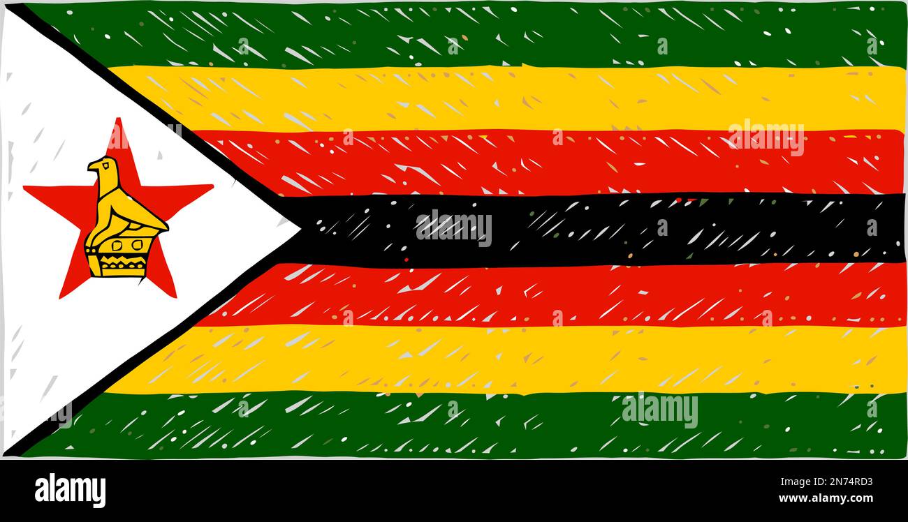 Flag Color Pencil Sketch Illustration Vector Stock Vector Image & Art ...