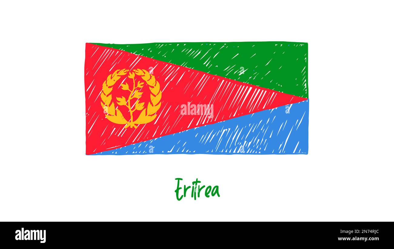 Flag Color Pencil Sketch Illustration Vector Stock Vector Image & Art ...