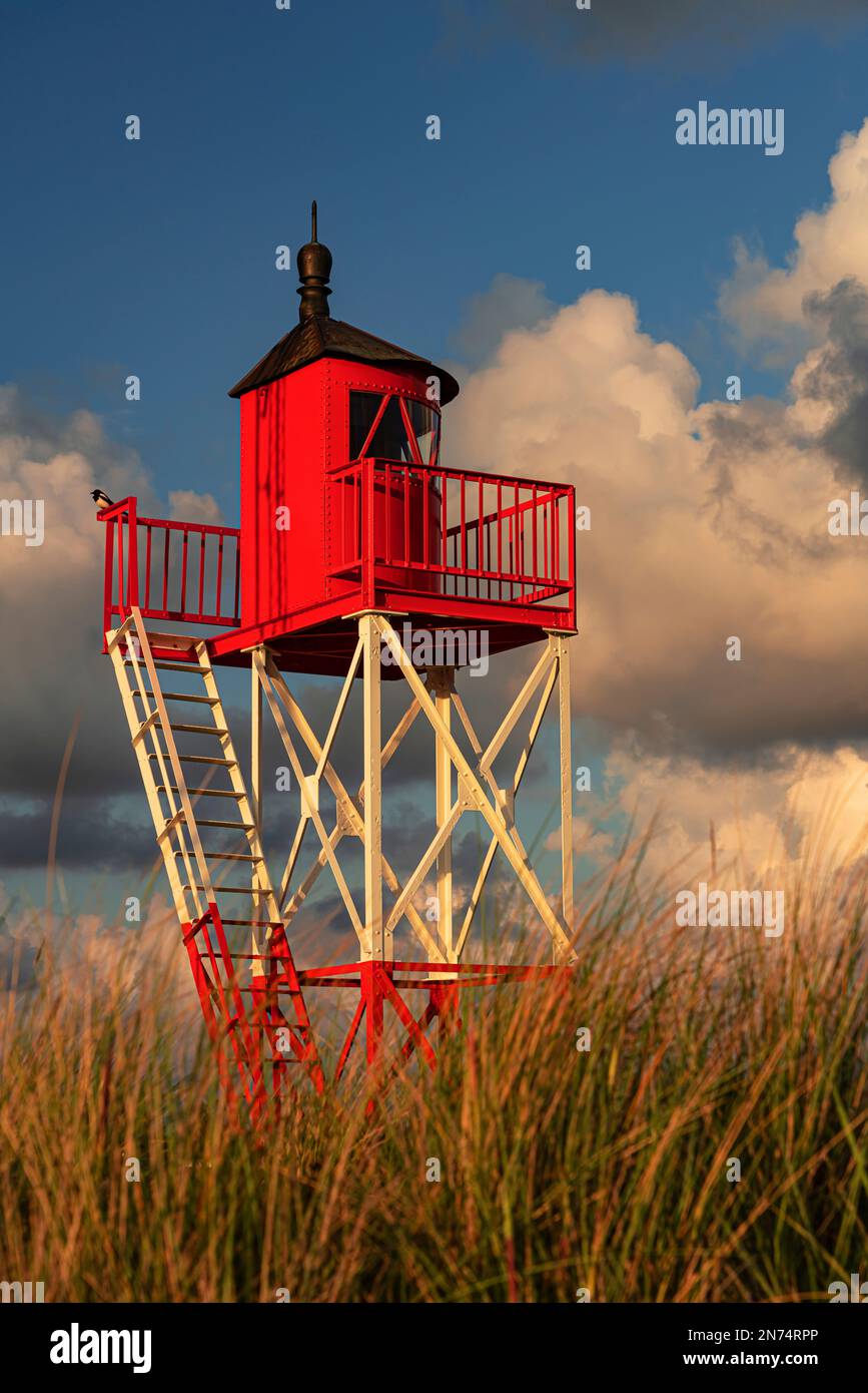 Cross light, island Borkum Stock Photo - Alamy