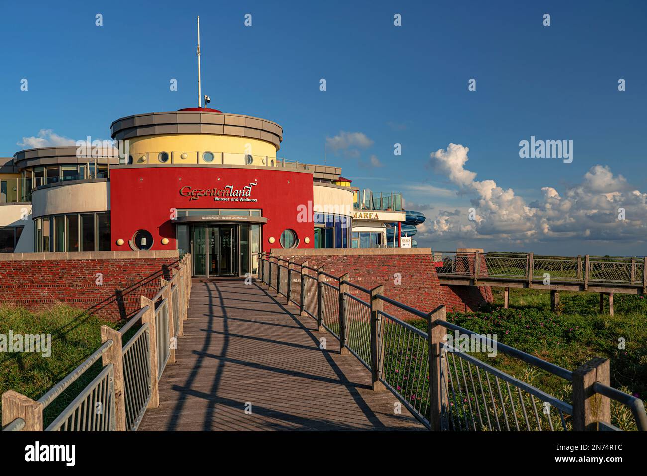 Wellness oasis "Gezeitenland", island Borkum Stock Photo - Alamy