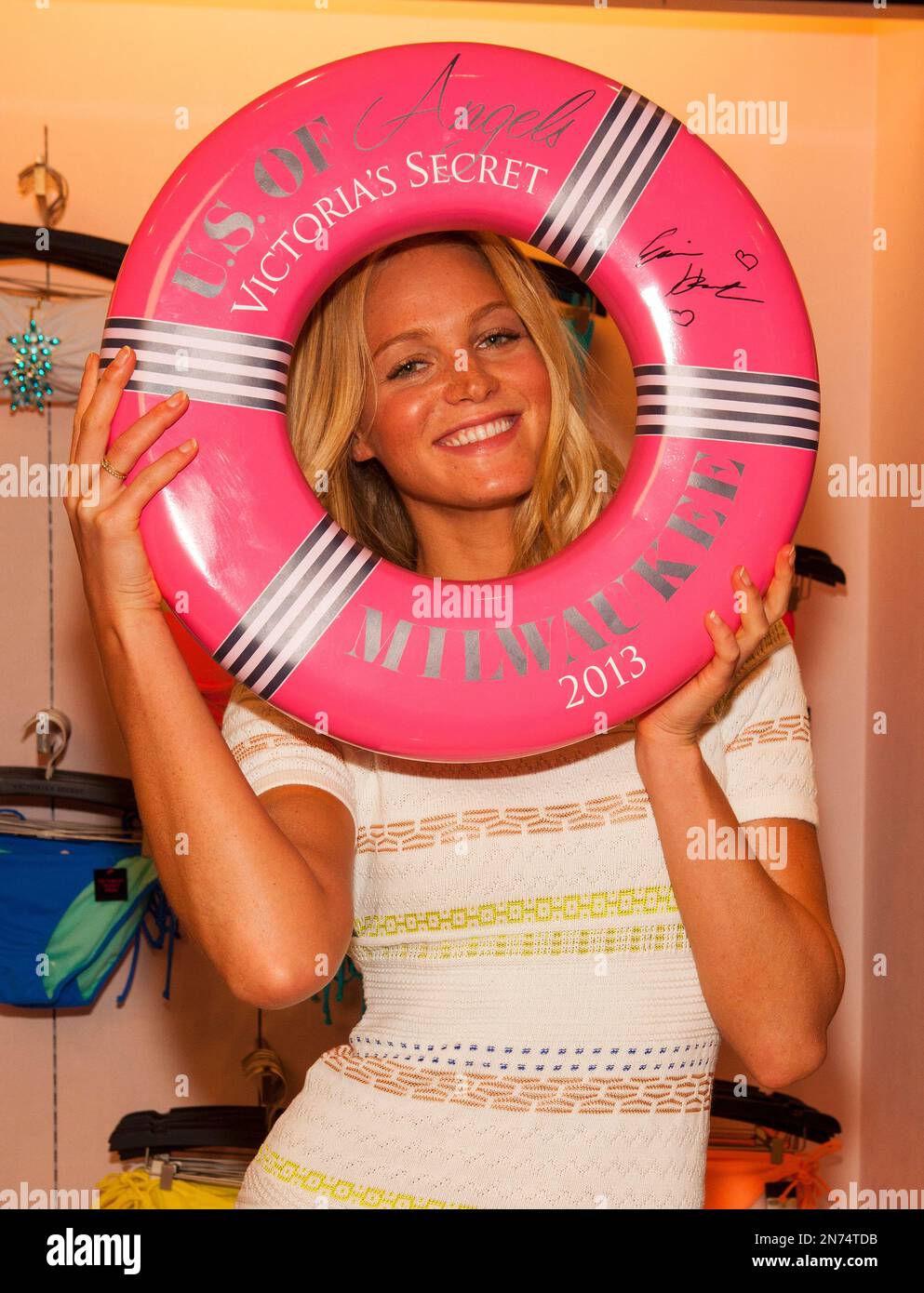 Victoria’s Secret Angel Erin Heatherton poses at the first ever U.S. of ...
