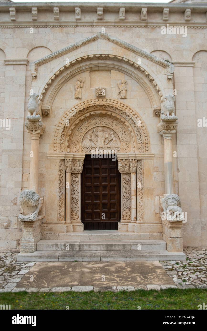 Old romanesque monastery San Leonardo di Siponto near Manfredonia ...