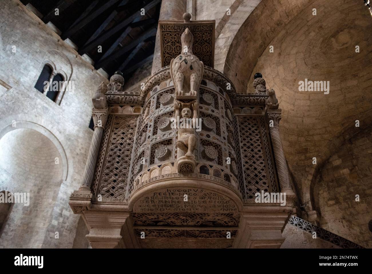 Iconic Romanesque cathedral St Mary of the Assumption in Bitonto ...