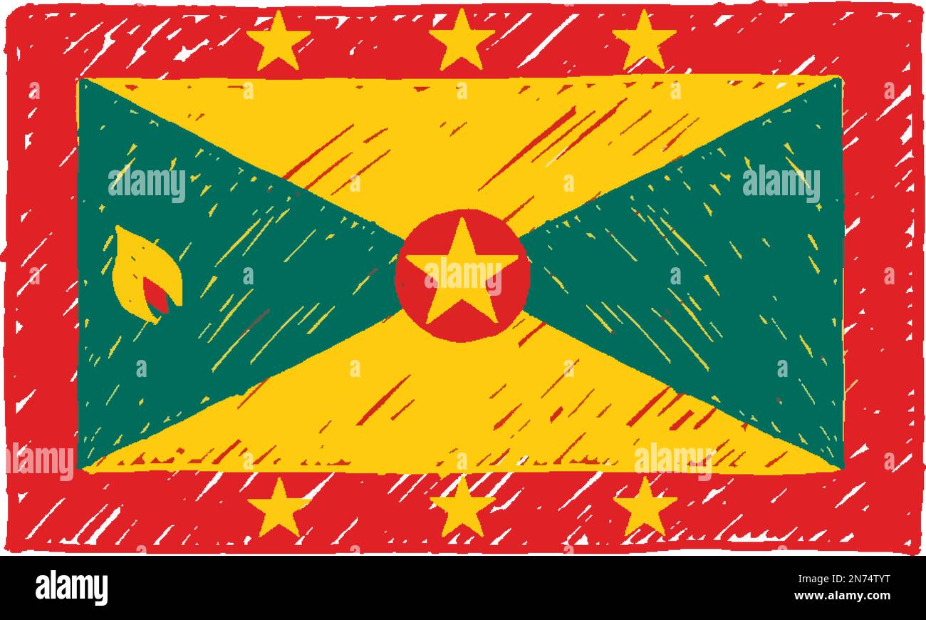 Flag Color Pencil Sketch Illustration Vector Stock Vector Image & Art ...