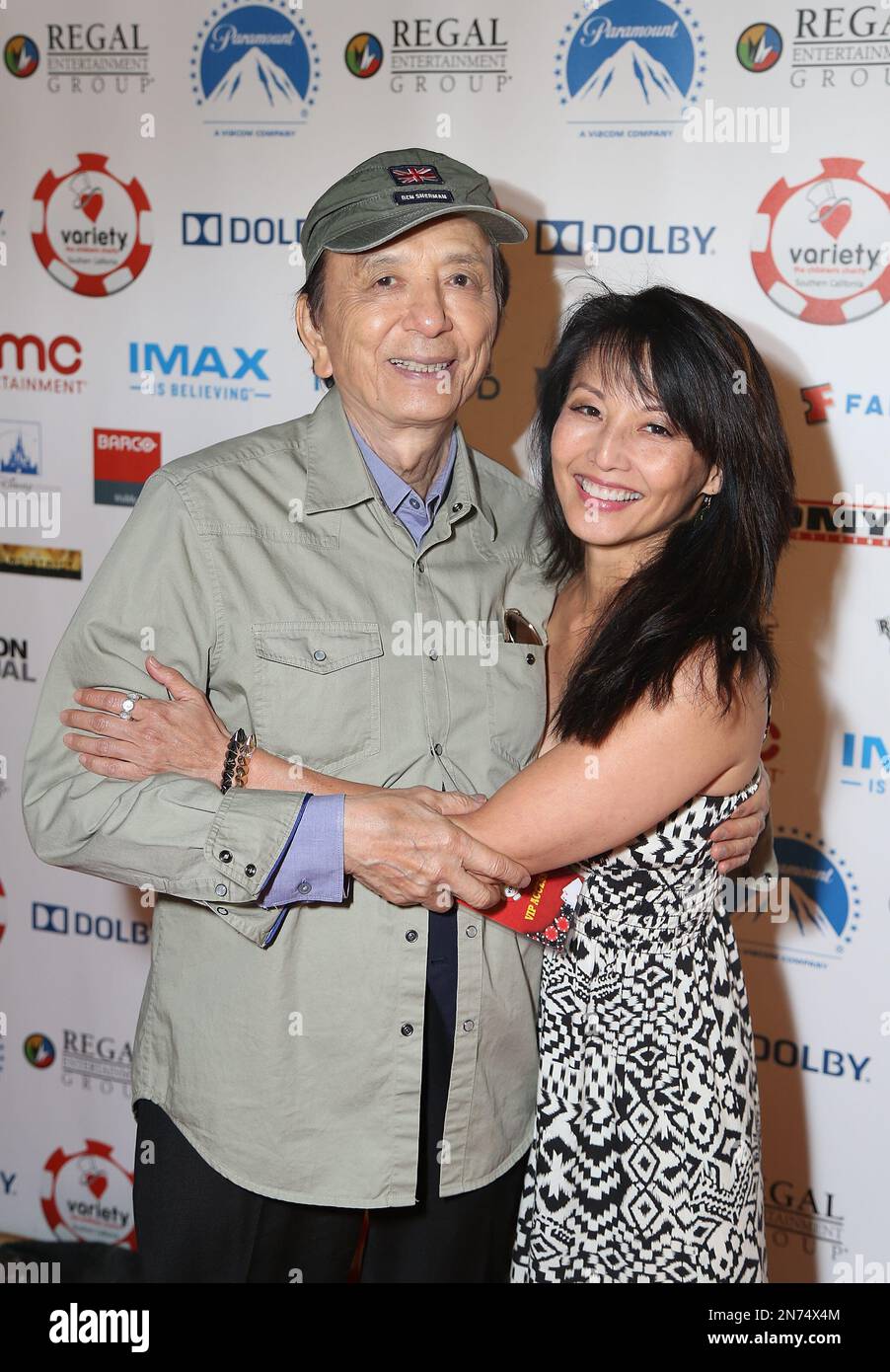 From left, Actor James Hong and actress Tamlyn Tomita attend the 3rd ...