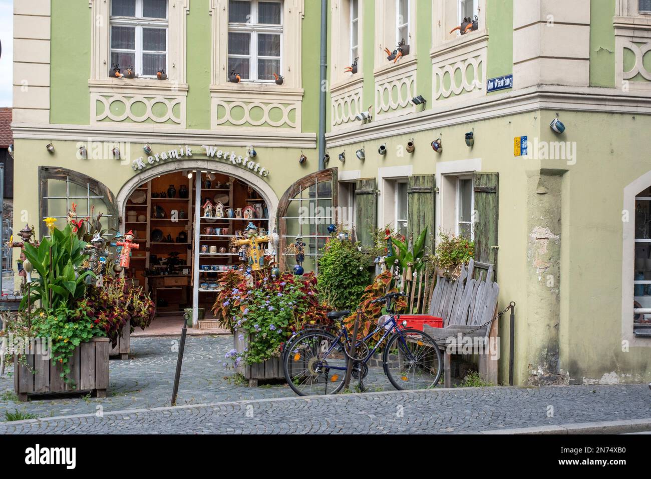 An old vintage Shop in downtown Regensburg, Bavaria, Germany Stock ...