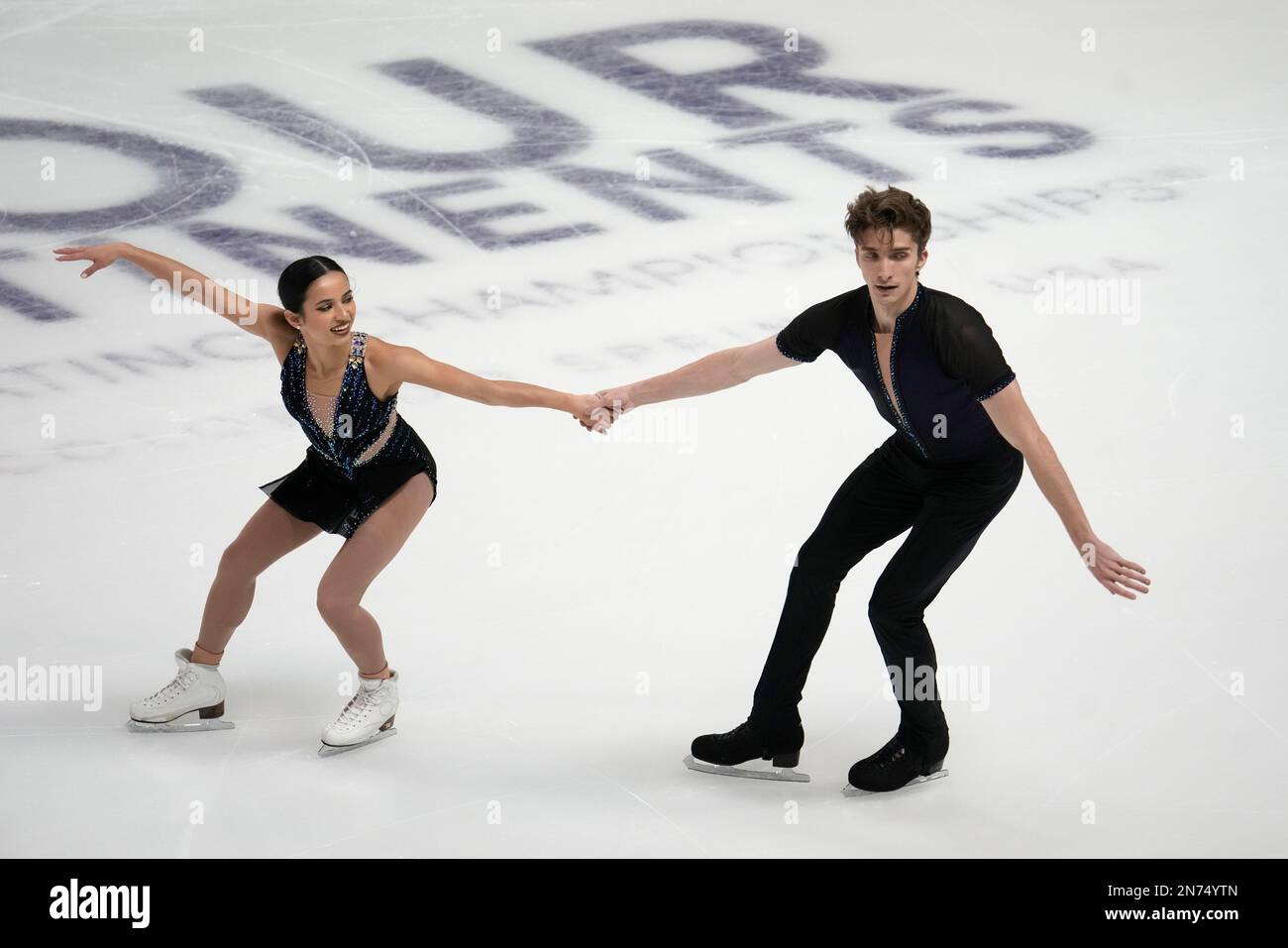 Isabella Gamez and Alexander Korovin of The Philippines perform in the ...