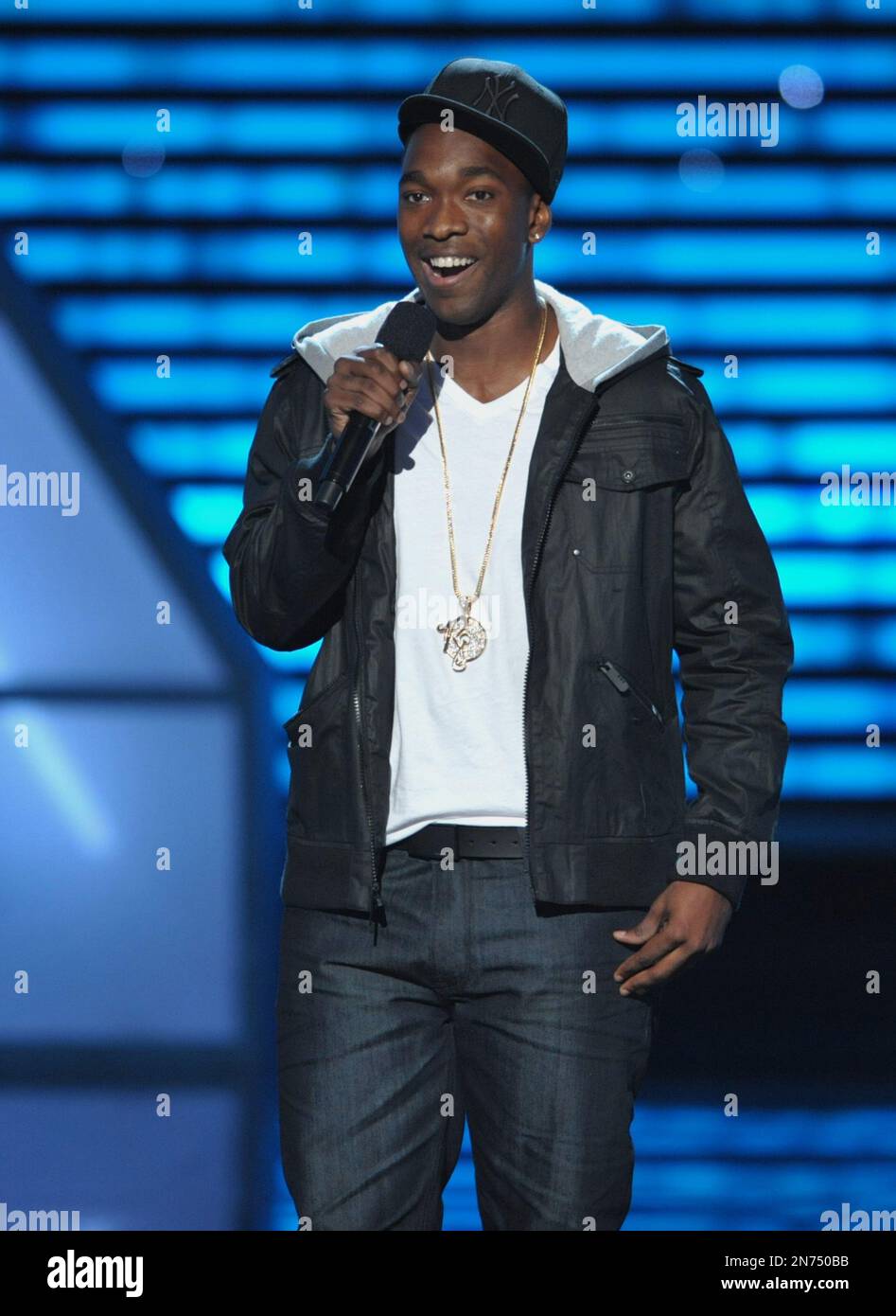 Jay Pharoah speaks on stage at the ESPY Awards on Wednesday, July 17 ...