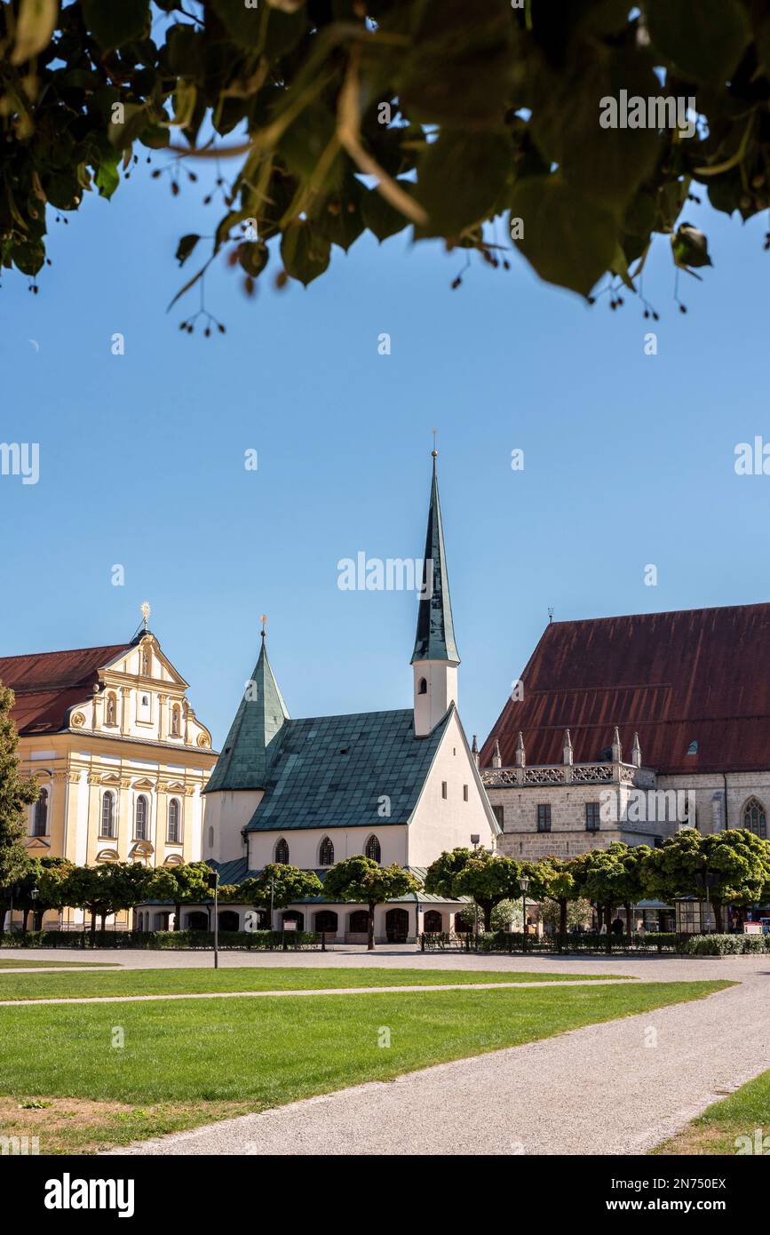 Small main Church of the Pilgrimage Site in Altoetting in Bavaria ...