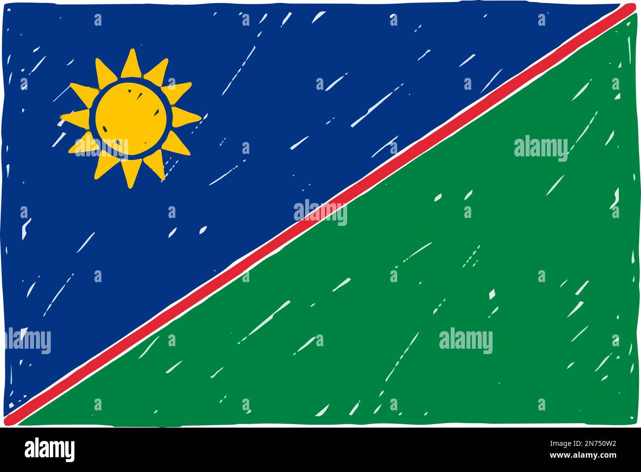 Flag Color Pencil Sketch Illustration Vector Stock Vector Image & Art ...