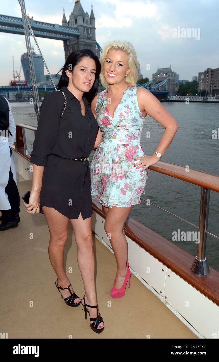 Amy Molyneaux and Natalie Coyle attend the Johnnie Walker Gold Label ...