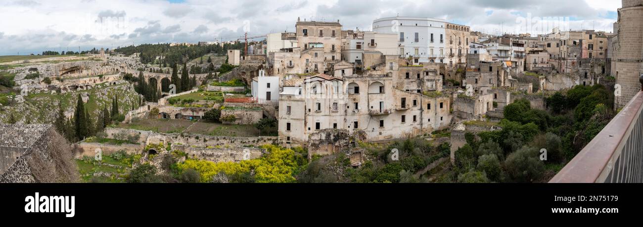 Cityscape of downtown gravina in southern italy hi-res stock ...