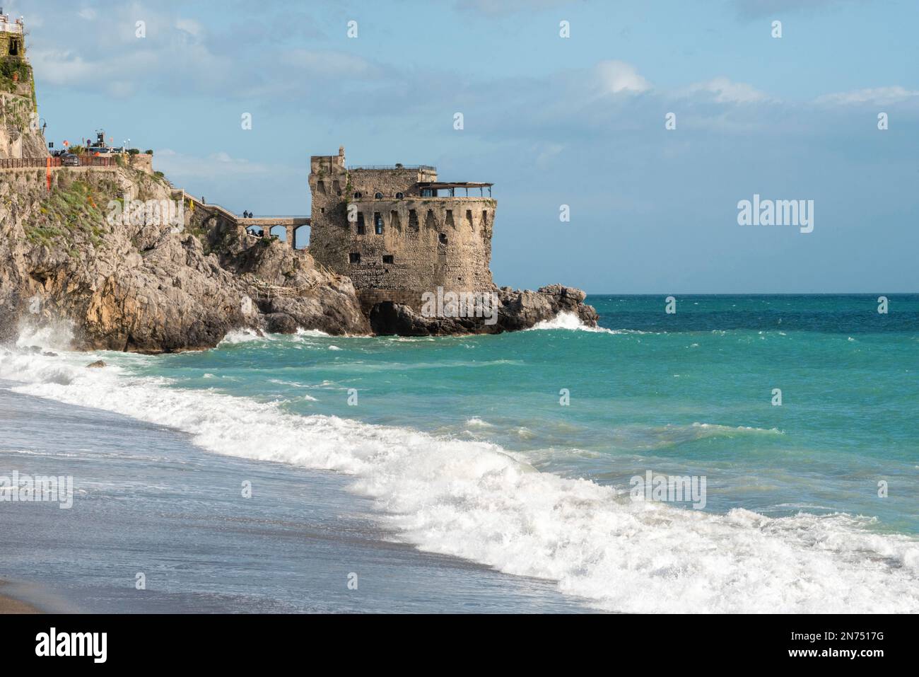 An old castle at the Amalfi coast in Southern Italy Stock Photo - Alamy