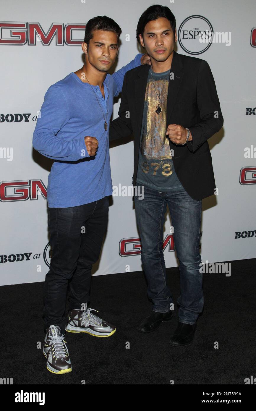 Actor Hector David (L) and Steven Skyler at the Body at ESPYS Party ...