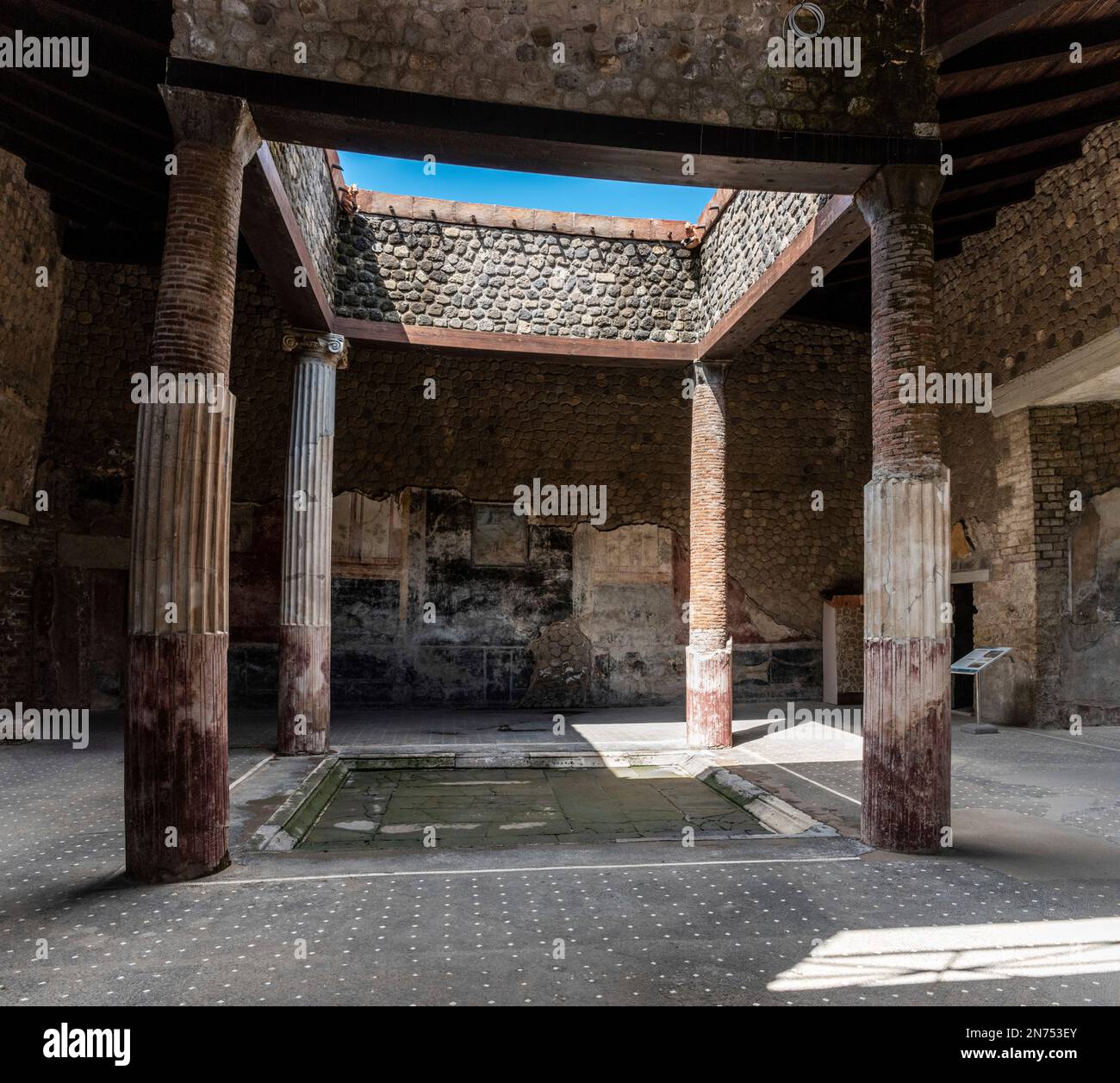 Stabia, Italy, Archaeological excavations of villa S. Marco in Stabia ...