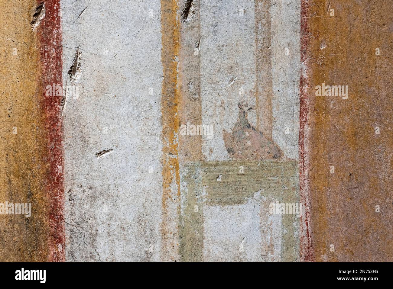 Stabia, Italy, Beautiful Roman wall paintings in the archaeological ...