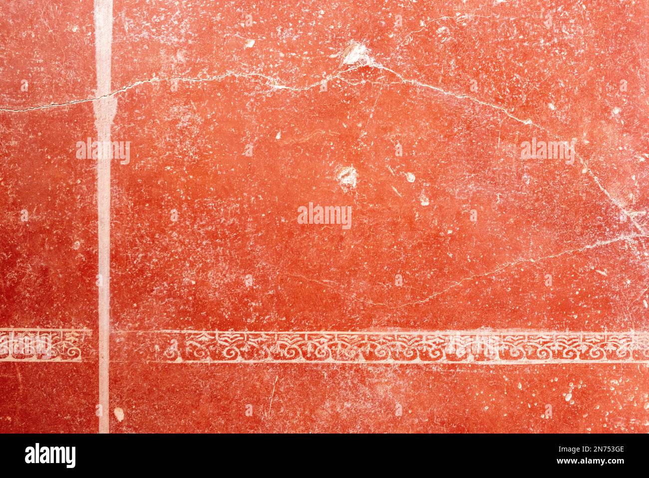 Stabia, Italy, Beautiful Roman wall paintings in the archaeological ...