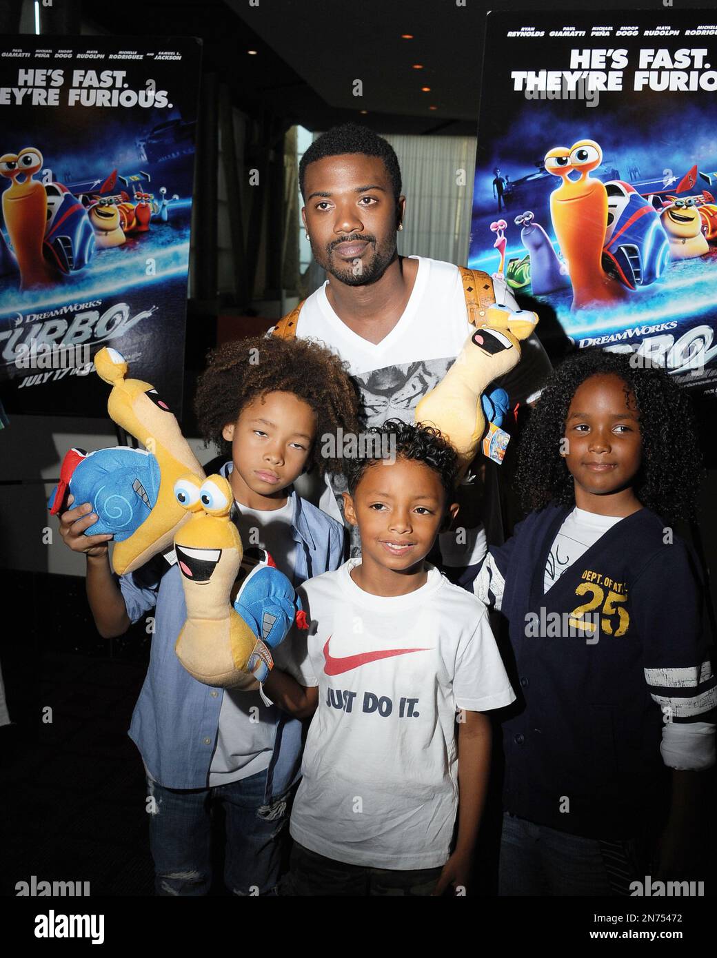 Ray J. , at center, and moviegoers attend the Snoop Dogg and The Snoop ...