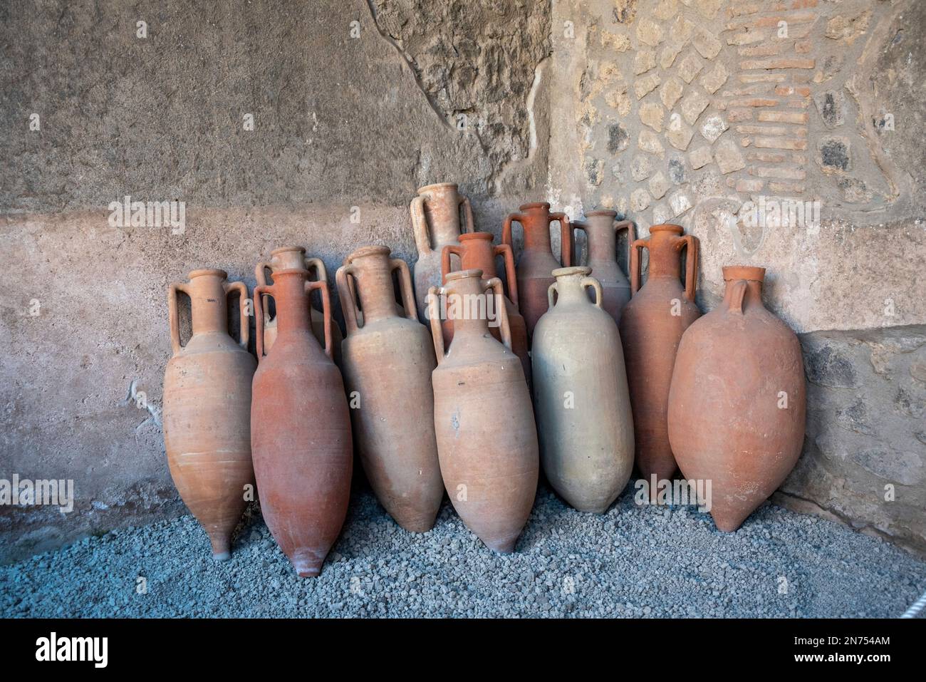 Bunch of amphoras in a pompeian house hi-res stock photography and ...
