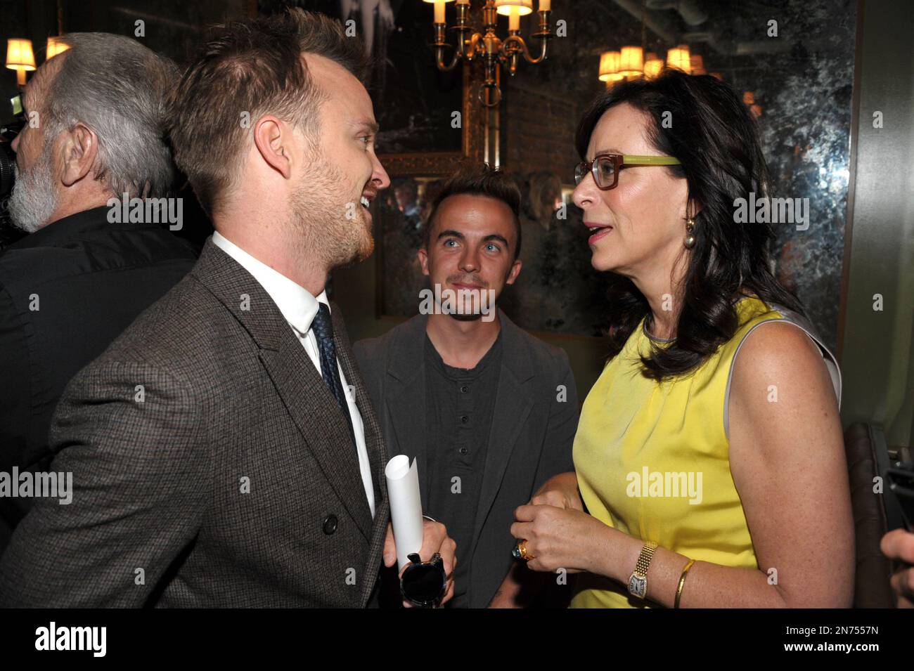 Aaron Paul, Frankie Muniz, and Jane Kaczmarek appear at Bryan Cranston ...