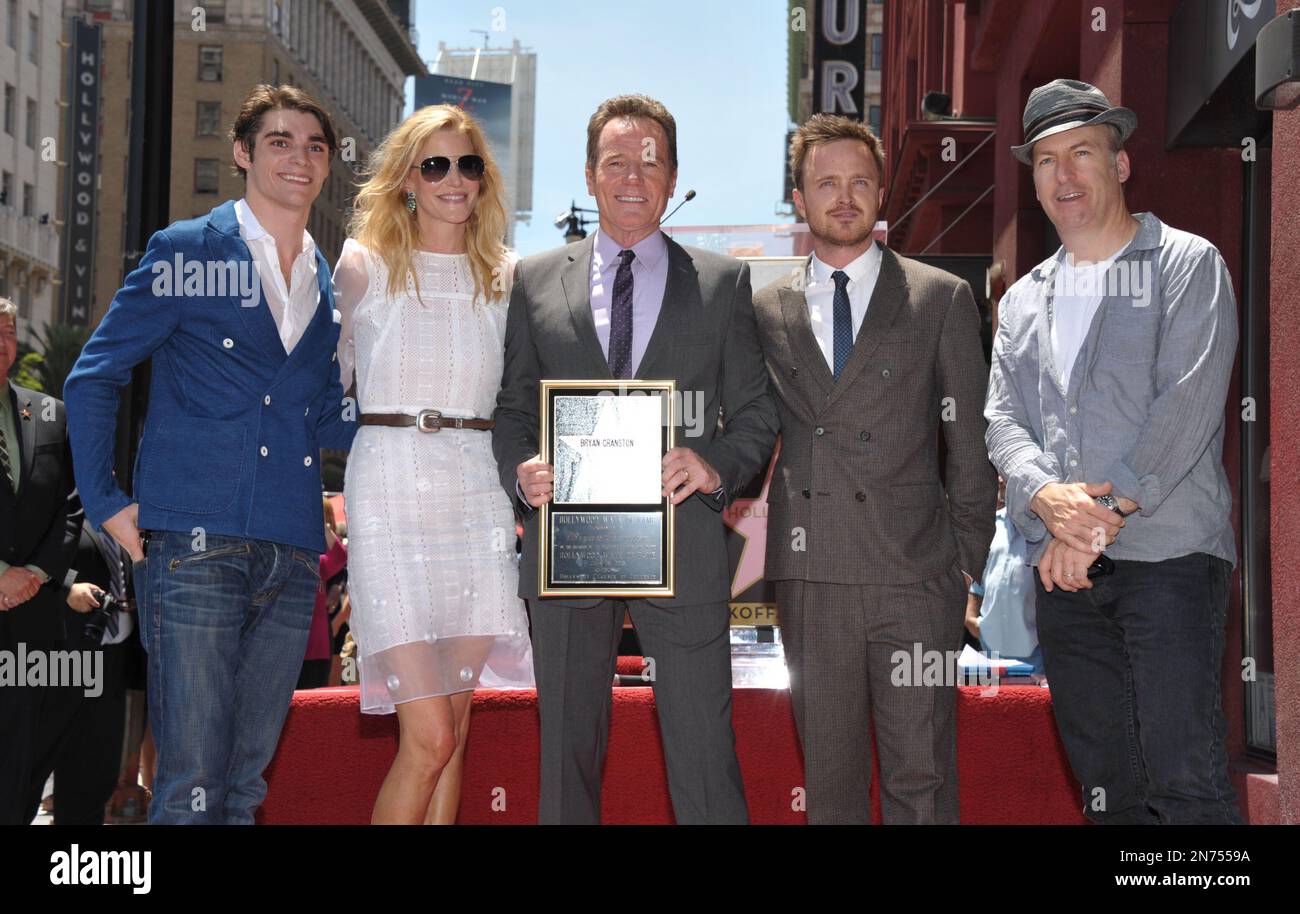 Bryan Cranston, center, star of the television series "Breaking Bad ...
