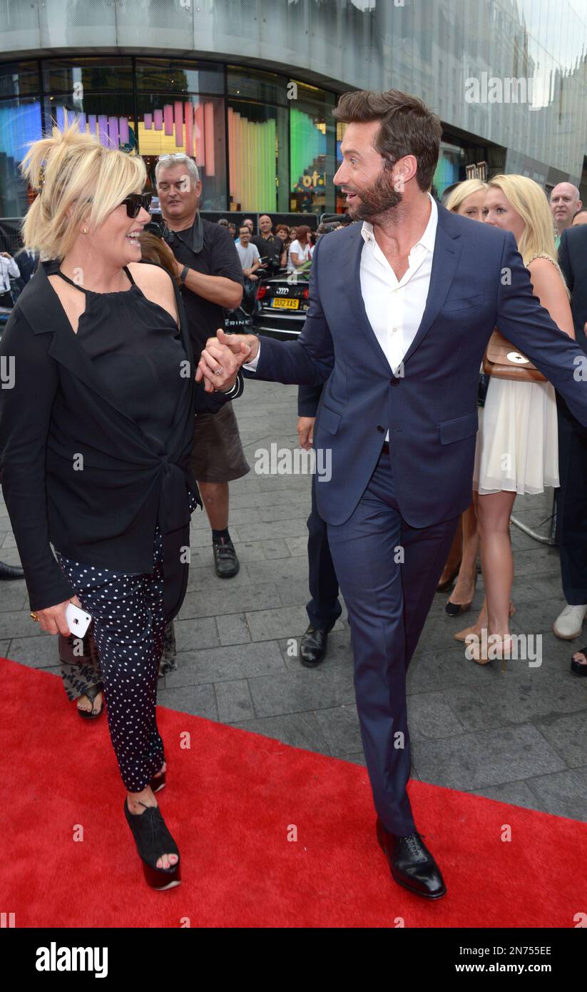 Deborah-Lee Furness and Hugh Jackman arrive at the London premiere of ...