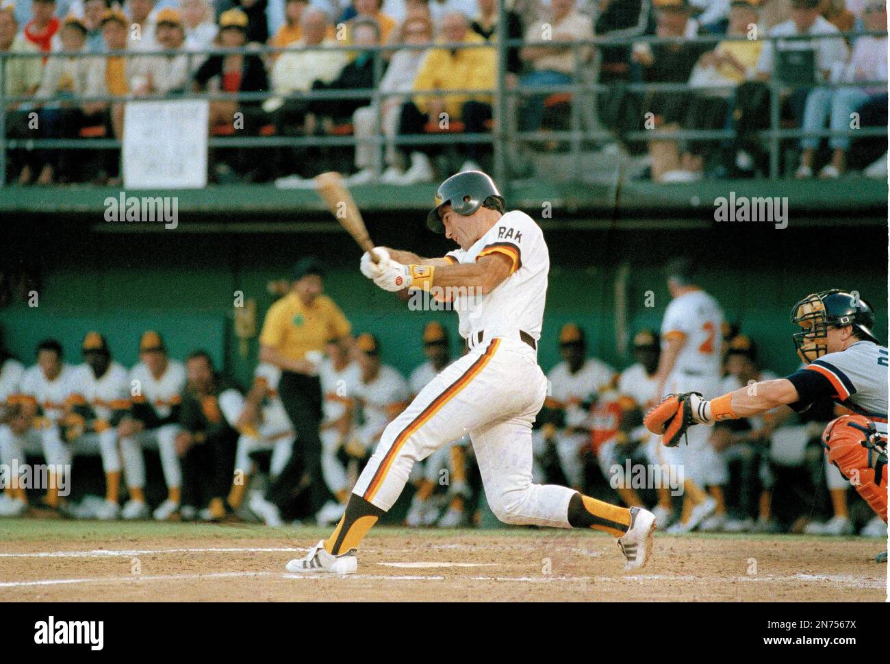 San Diego Padres' Steve Garvey bats against the Detroit Tigers during ...