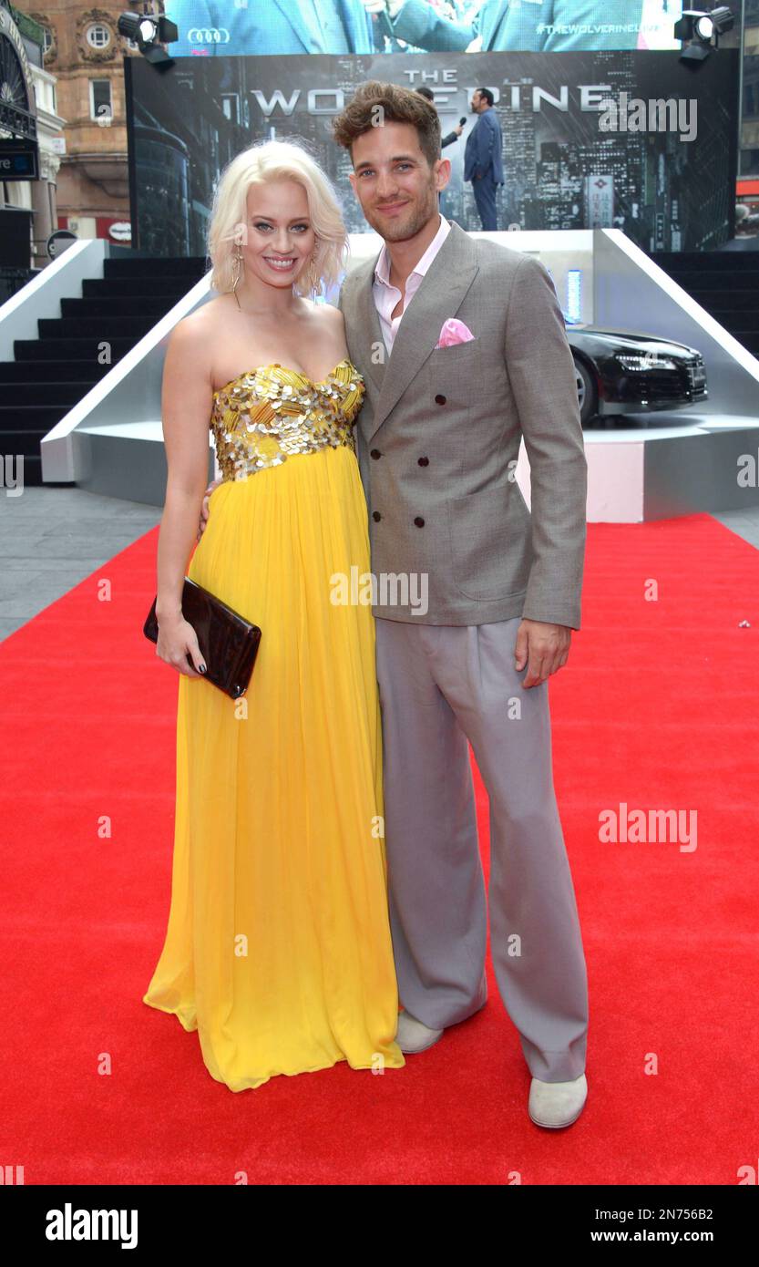 Kimberley Wyatt and Max Rogers arrives at the London premiere of ...