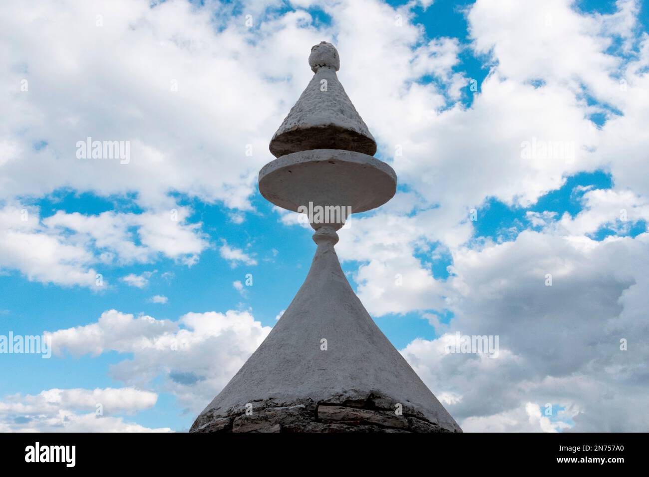 Typical pilled stone roof of a trullo in alberobello hi-res stock ...