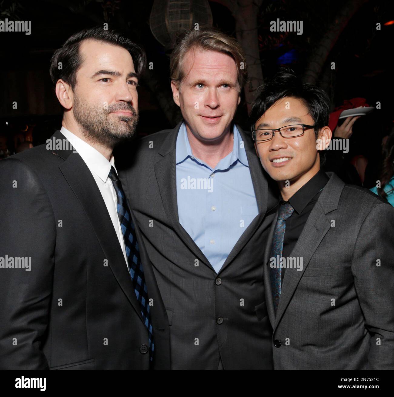 Ron Livingston, Cary Elwes and Director James Wan attend the after ...