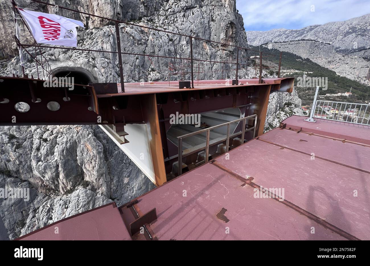 Photo taken on February 10, 2023 shows the final phase of connecting ...