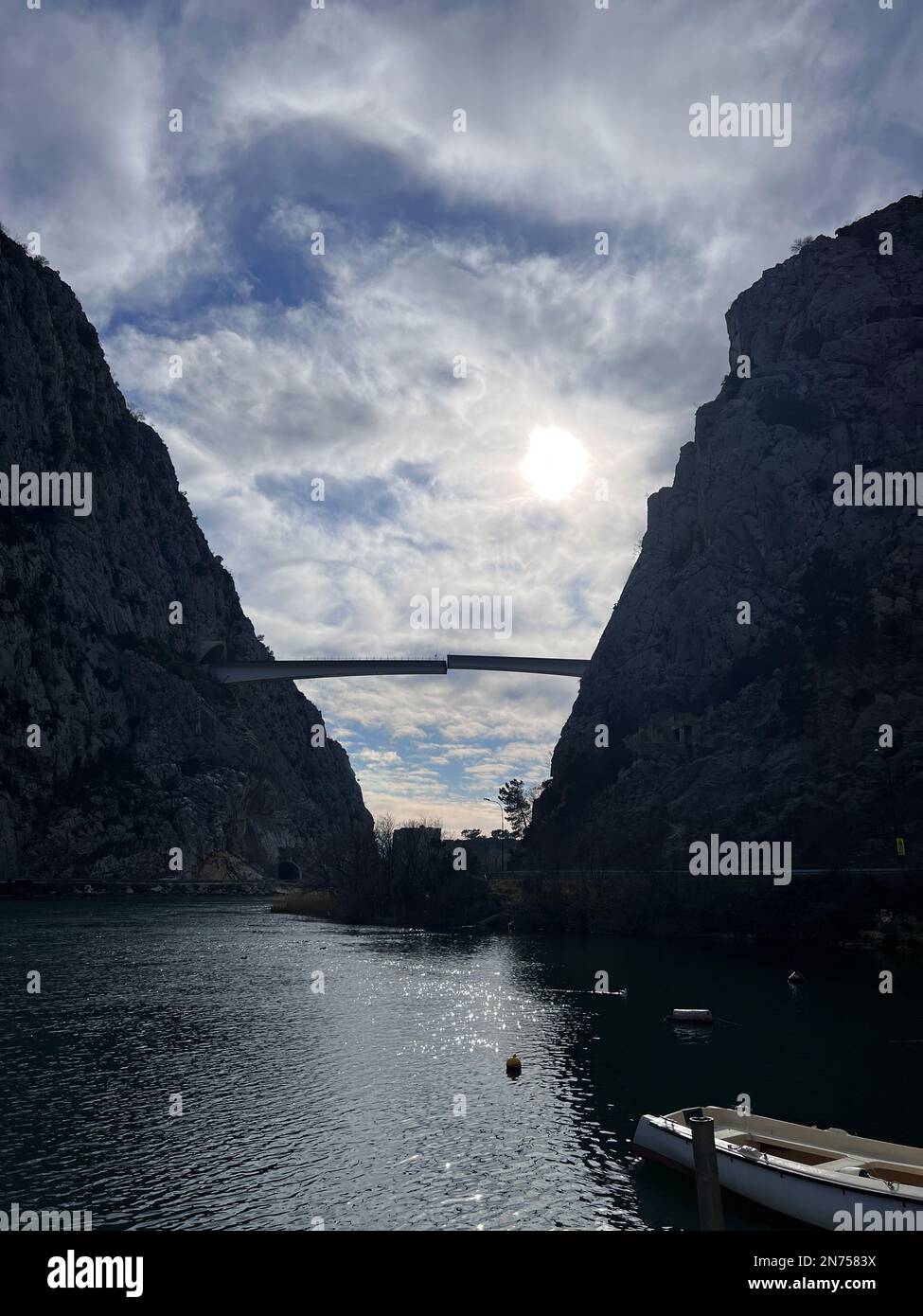 Photo taken on February 10, 2023 shows the final phase of connecting ...