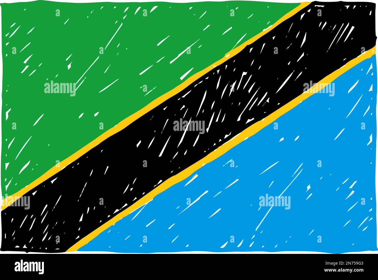 Flag Color Pencil Sketch Illustration Vector Stock Vector Image & Art ...