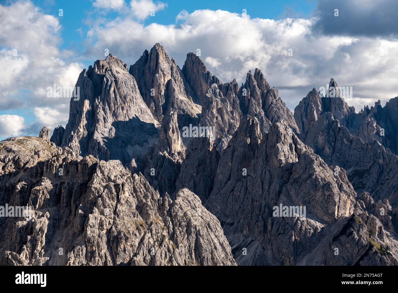 Scenic calm mountain landscape in the surroundings of the famous Three ...