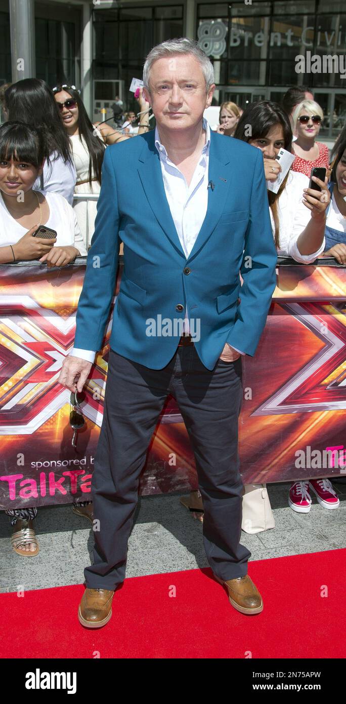 X-Factor judge Louis Walsh arrives for London auditions, as series ten ...