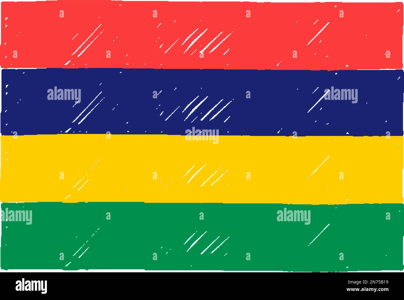 Flag Color Pencil Sketch Illustration Vector Stock Vector Image & Art ...