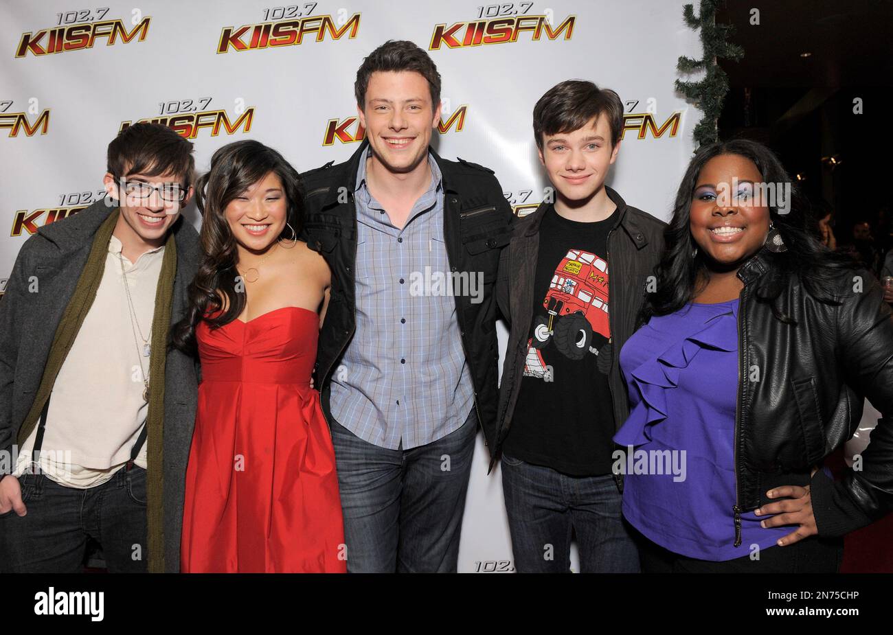 LOS ANGELES, CA - DECEMBER 05: Kevin McHale, Jenna Ushkowitz, Cory ...