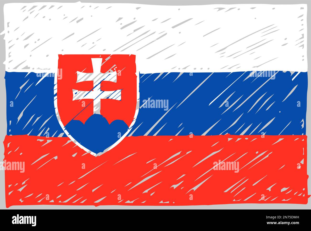 Flag Color Pencil Sketch Illustration Vector Stock Vector Image & Art ...