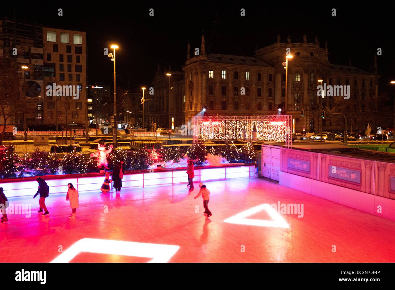 Karlsplatz munich ice skating hi-res stock photography and images - Alamy
