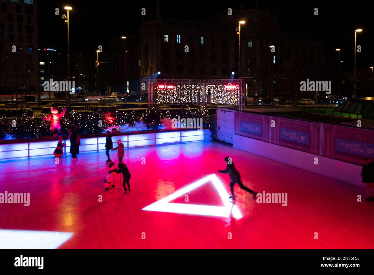 Karlsplatz munich ice skating hi-res stock photography and images - Alamy