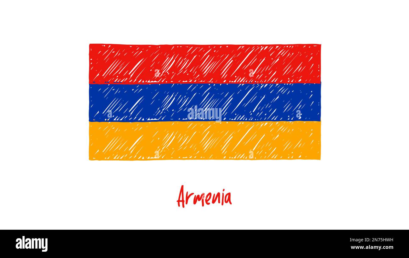 Flag Color Pencil Sketch Illustration Vector Stock Vector Image & Art ...