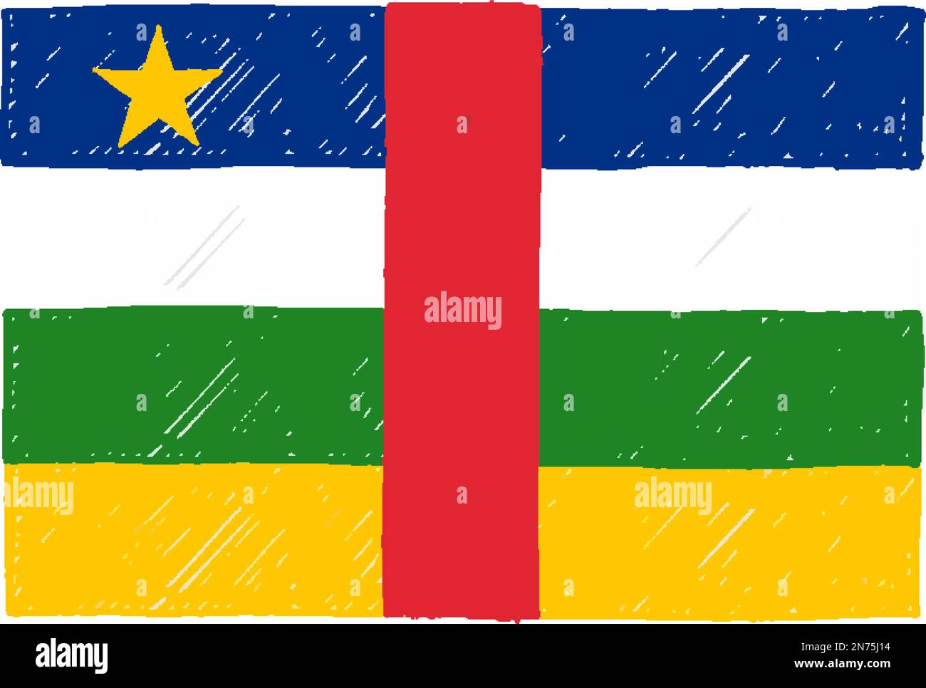 Flag Color Pencil Sketch Illustration Vector Stock Vector Image & Art ...