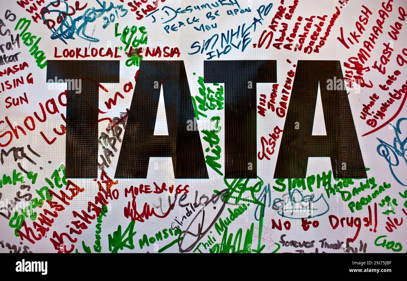 The get-well messages and signatures of dozens of well-wishers ...