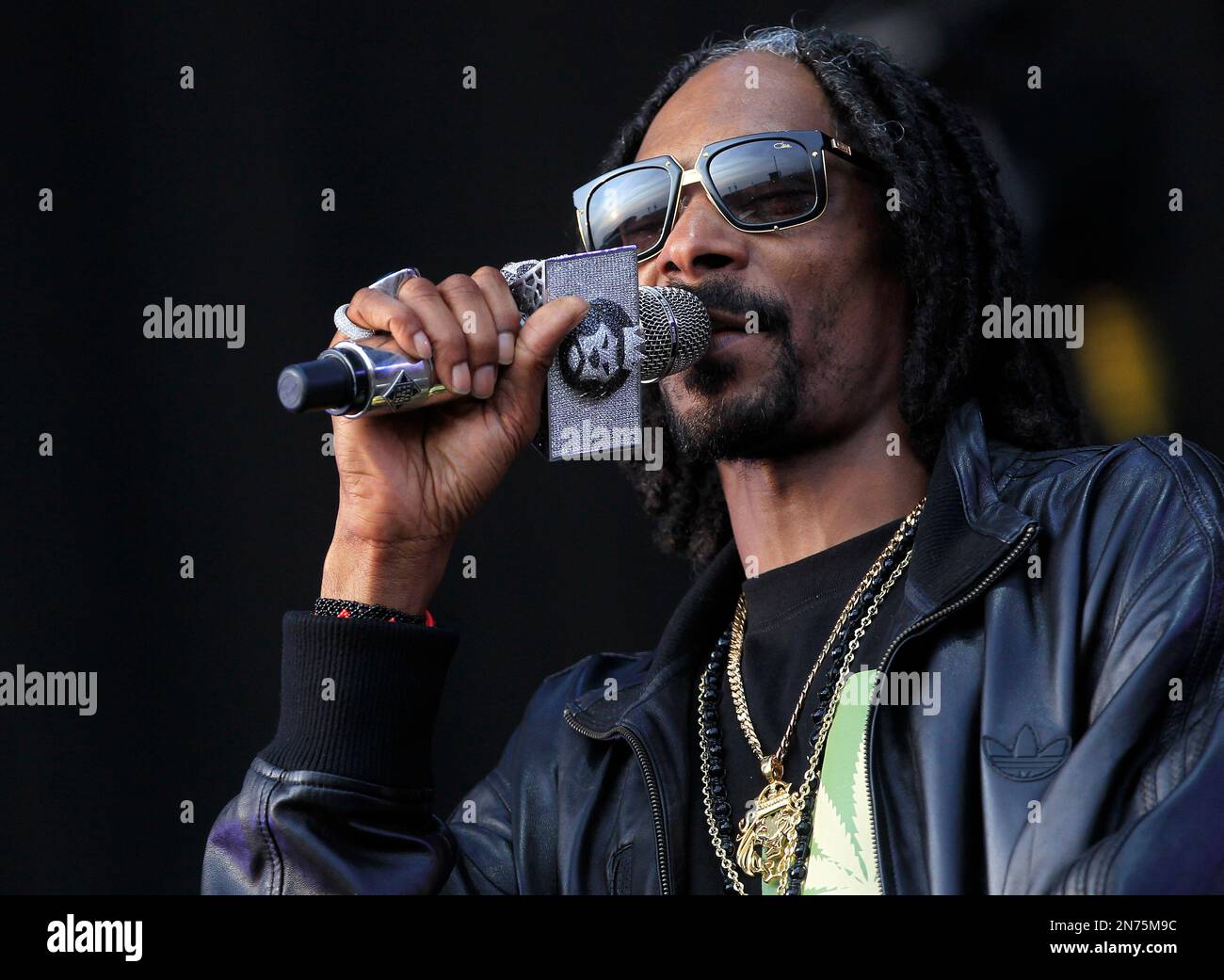 Snoop Dogg performs on stage during the Wireless Festival at the Queen ...